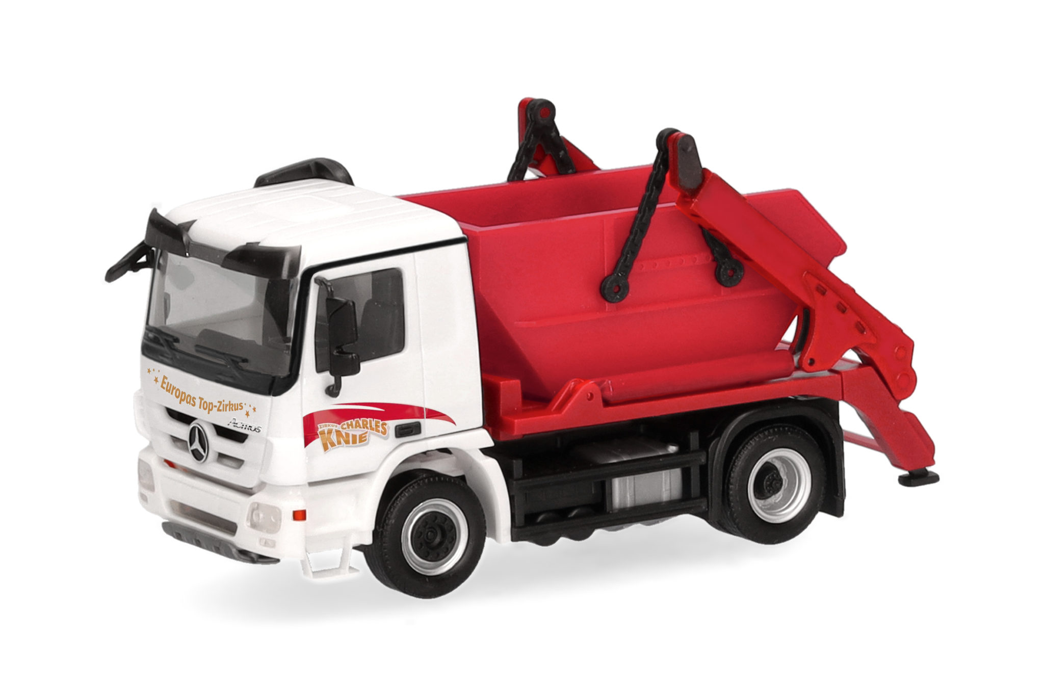 Herpa: MB Actros M 08 Meiller Absetzkipper AK12 „Circus Charles Knie ...